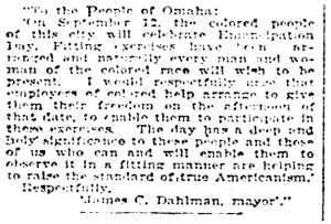 A History of Emancipation Day and Juneteenth in Omaha ...