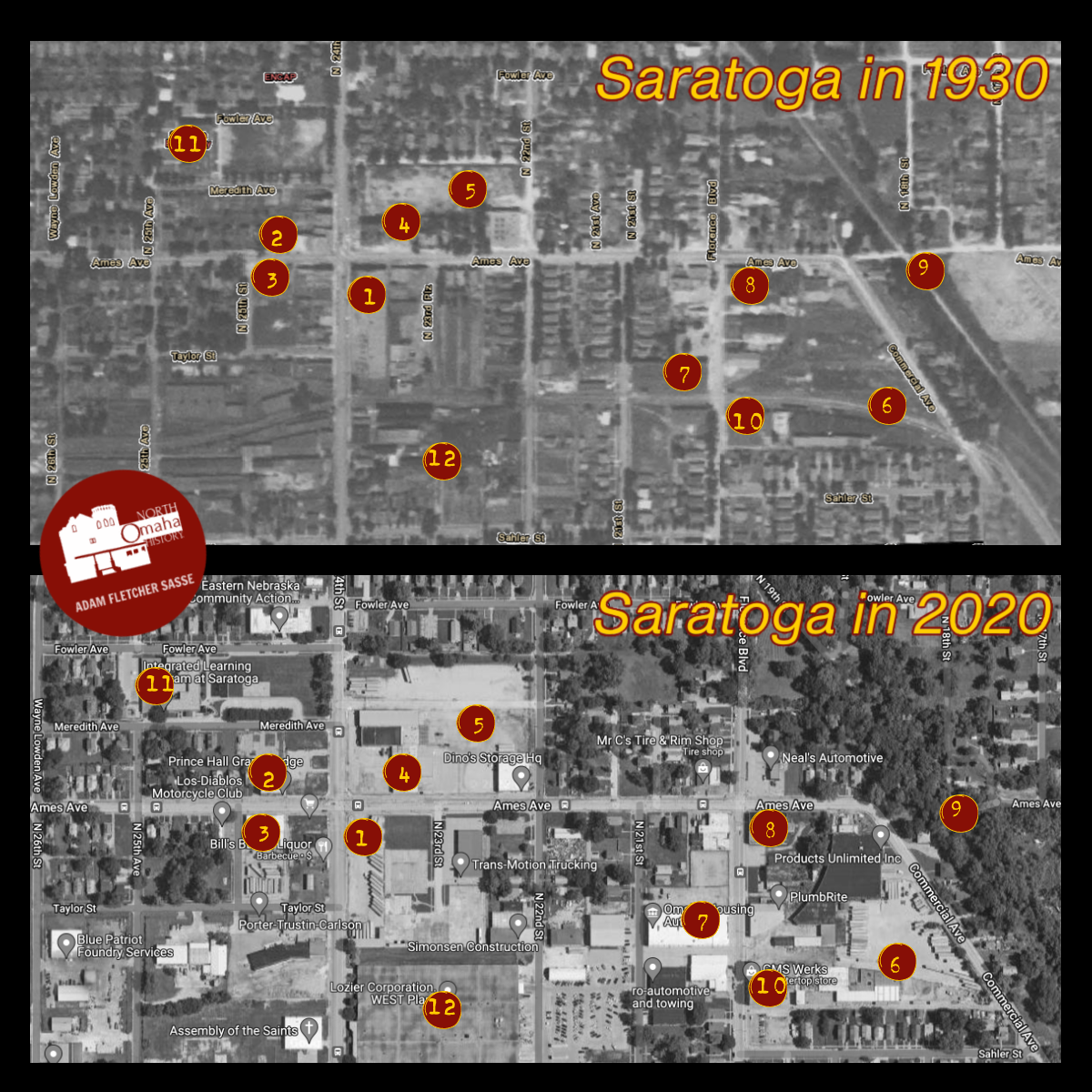 A Tour of Saratoga Historic Places – NorthOmahaHistory.com
