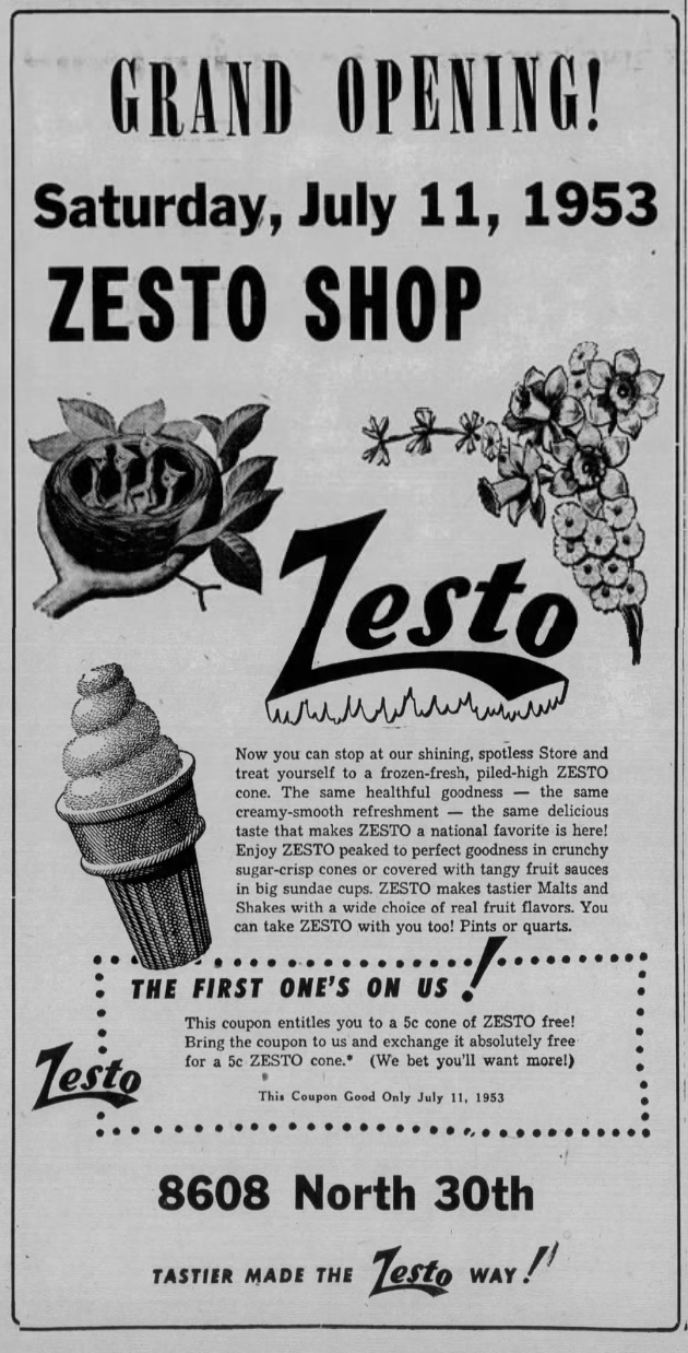 A History of Zesto’s in Florence – NorthOmahaHistory.com